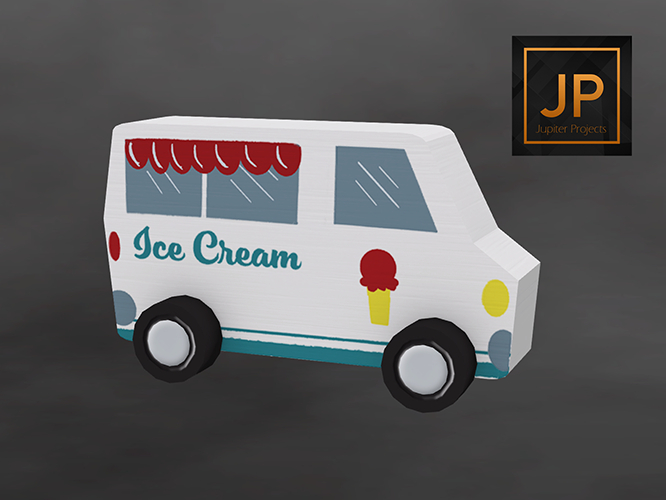 Second Life Marketplace - 10. [YKFK] Woodie Cars - Ice Cream Truck